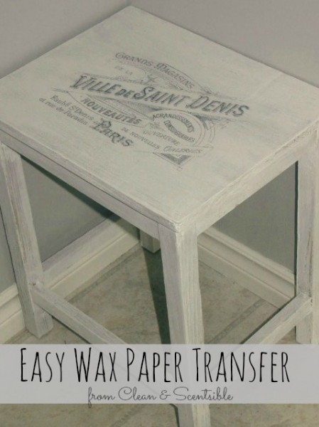 Easy Wax Paper Transfer - Clean and Scentsible