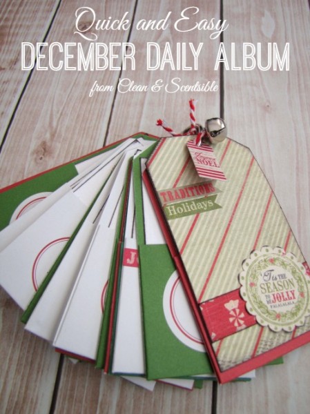 Quick and Easy December Daily Album - Clean and Scentsible