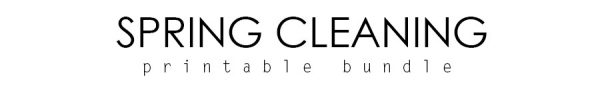 Spring Cleaning Printable Bundle - Clean and Scentsible