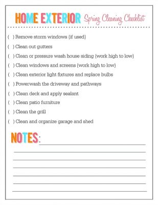 Outdoor Home and Garden Maintenance Checklists - Clean and Scentsible