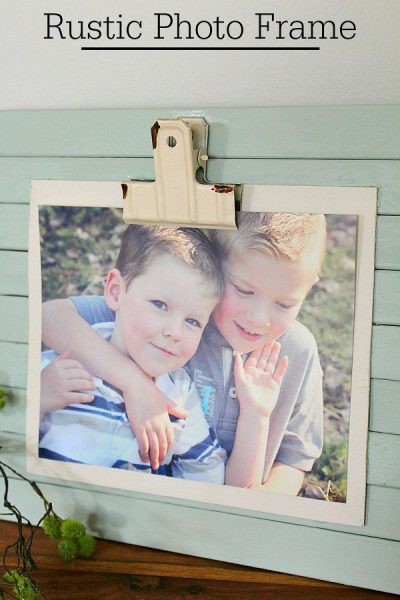 DIY Rustic Photo Frames - Clean and Scentsible