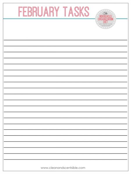 Clean and Organize the Kitchen - February HOD Printables - Clean and ...