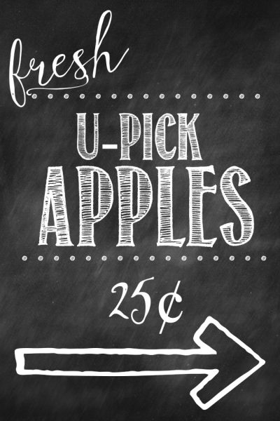 Apple Picking Fall Printable - Clean and Scentsible