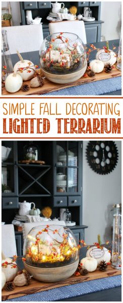 Lighted Fall Terrarium - Clean and Scentsible