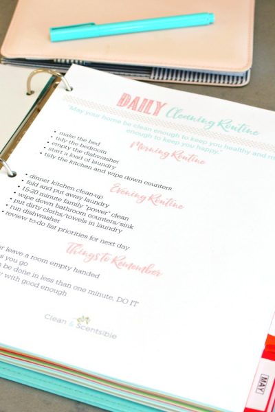 Daily Cleaning Routine Tips and a Free Daily Cleaning Routine Printable ...