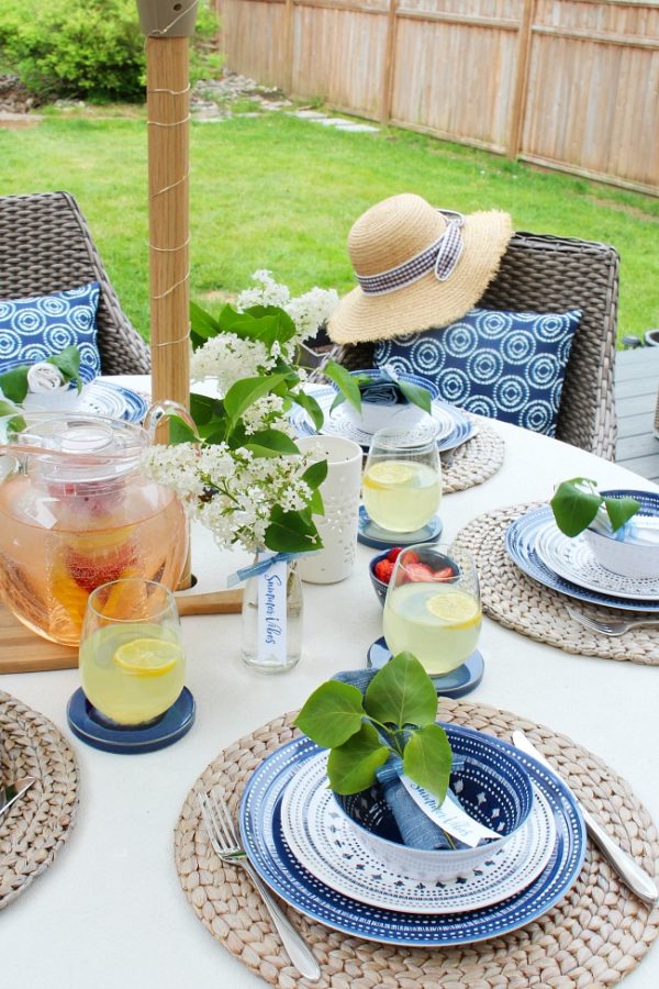 Summer Decor - Summer Hutch Styling - Clean and Scentsible