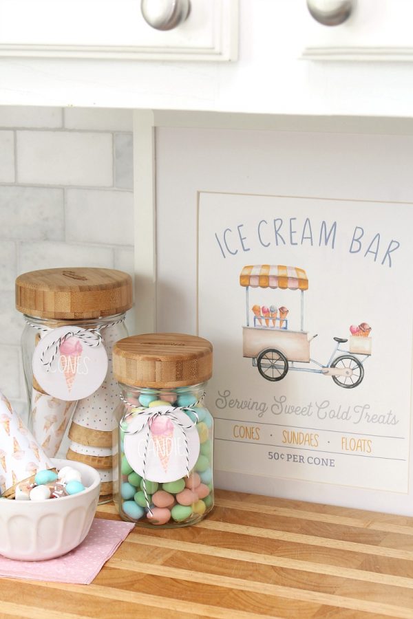 Ice Cream Sundae Bar Printables - Clean and Scentsible