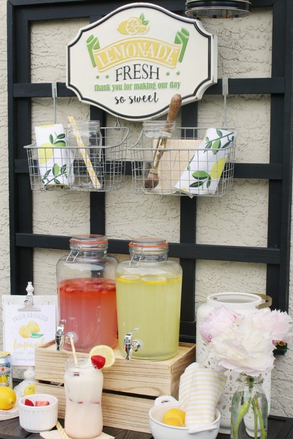 Homemade Lemonade Float Bar - Clean and Scentsible