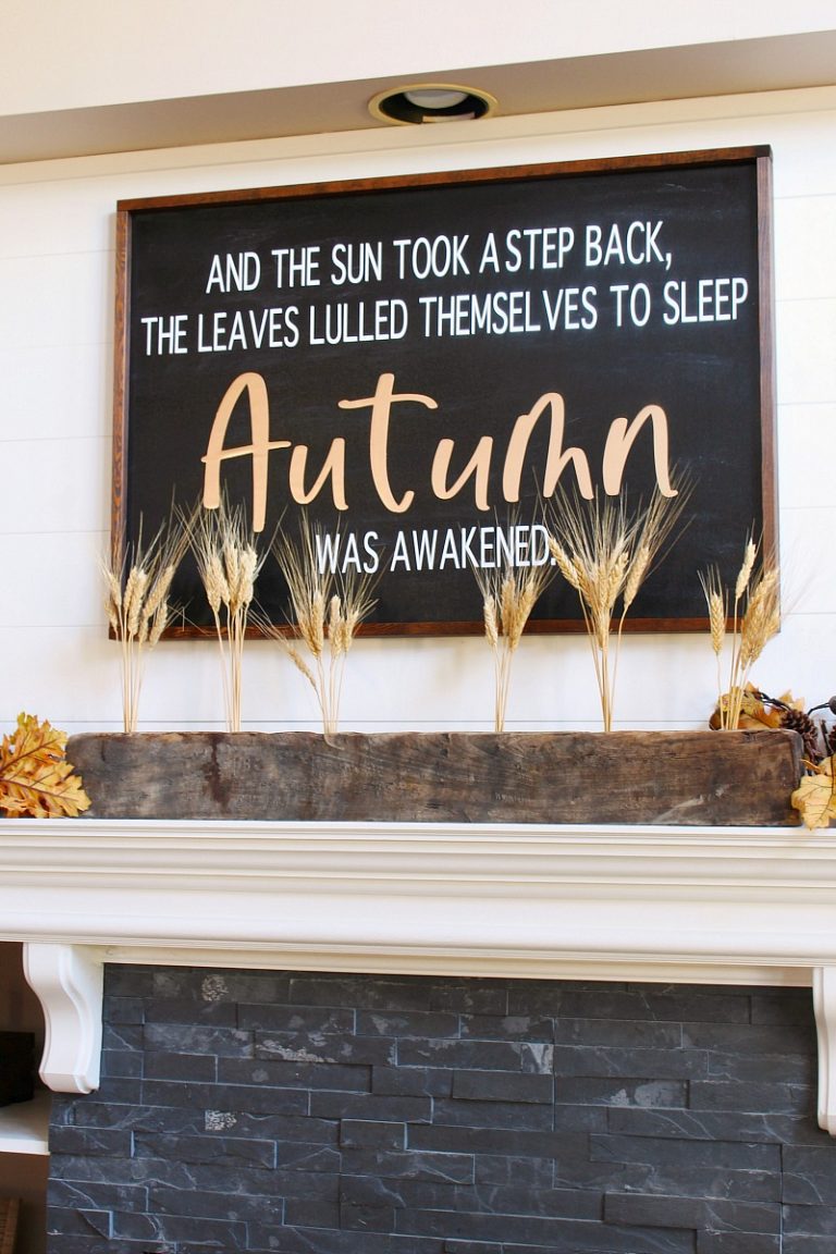 DIY Fall Sign - Clean and Scentsible