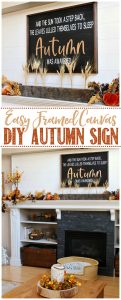 DIY Fall Sign - Clean and Scentsible