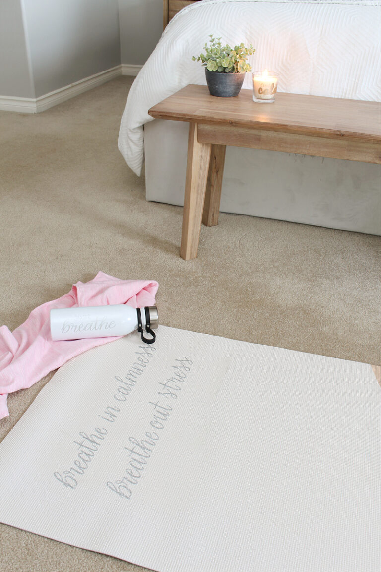 DIY Custom Yoga Mat and Accessories for Self-Care at Home - Clean and ...