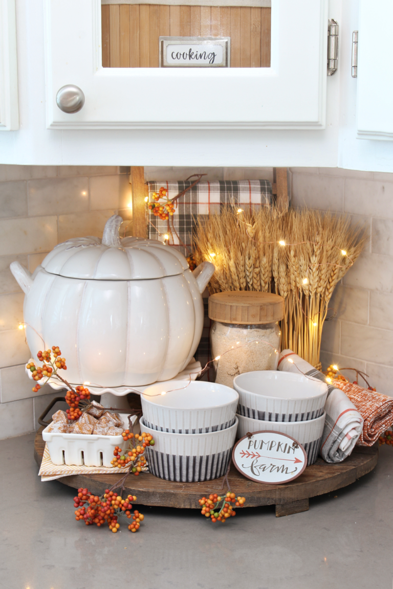 Fall Decor for the Kitchen - Clean and Scentsible